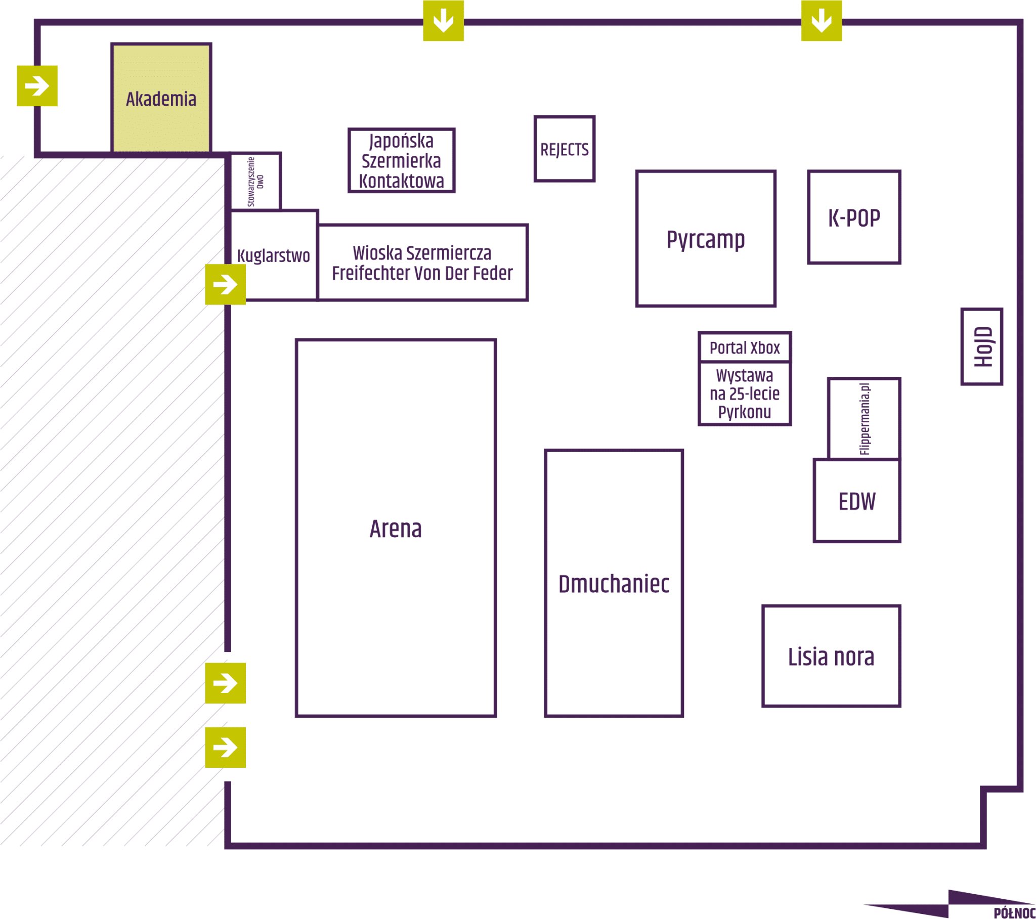 Mapy pawilonów Pyrkonu ⋆ Pyrkon Fantastyczne Miejsce Spotkań