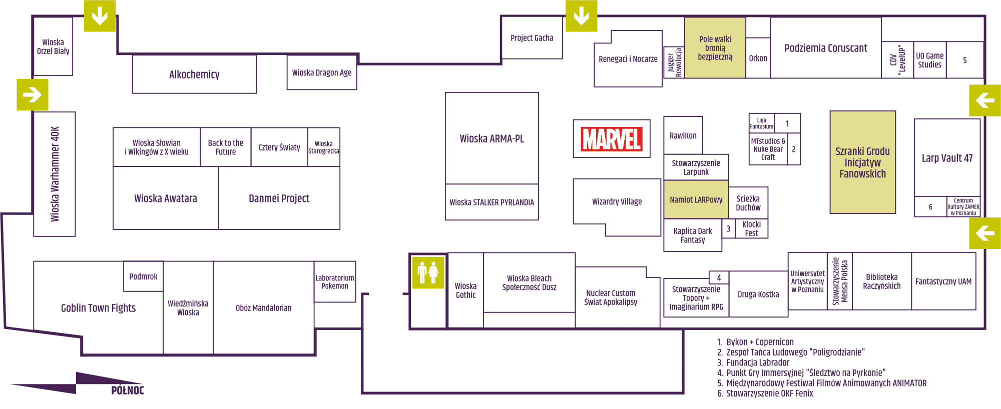 Mapy pawilonów Pyrkonu ⋆ Pyrkon Fantastyczne Miejsce Spotkań